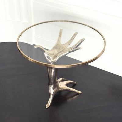 Brass Hand Table – Daqua Interiors